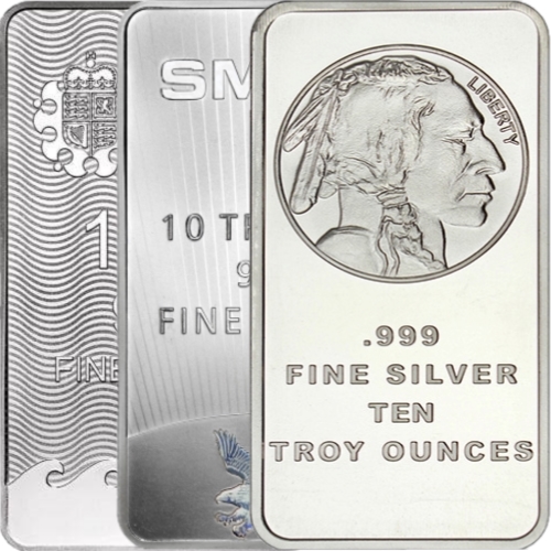 10 oz Silver Bar (Misc. Hallmark) | Metals Edge